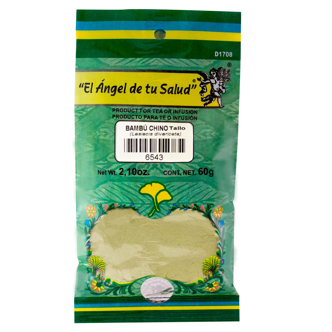 BAMBÚ CHINO tallo ™ Polvo bolsa verde 60g – Botánica Nutritiva de México